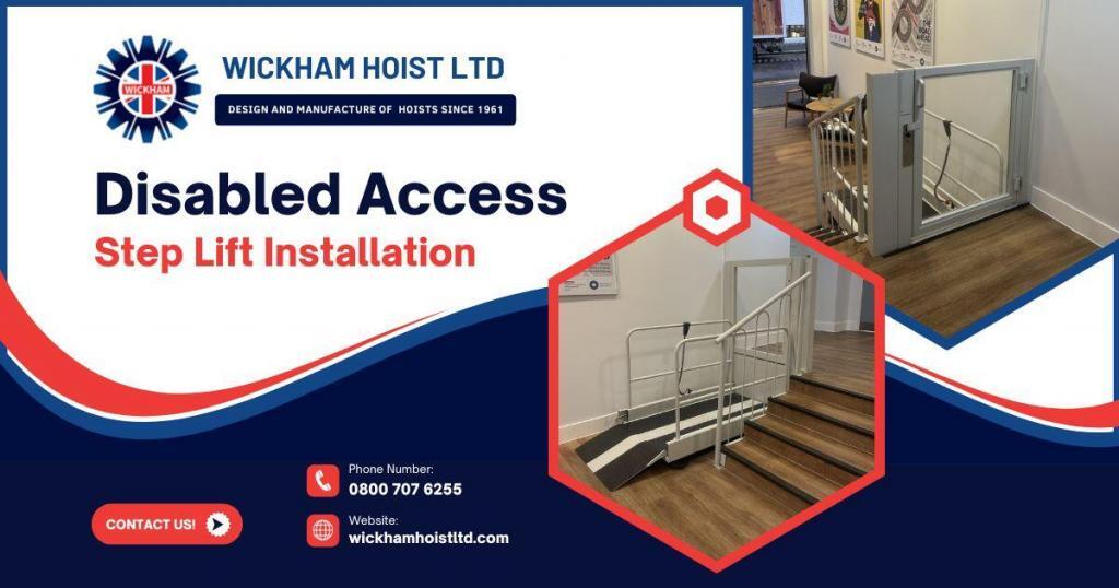 Disabled Access Step Lift Installation - Surrey - Kent